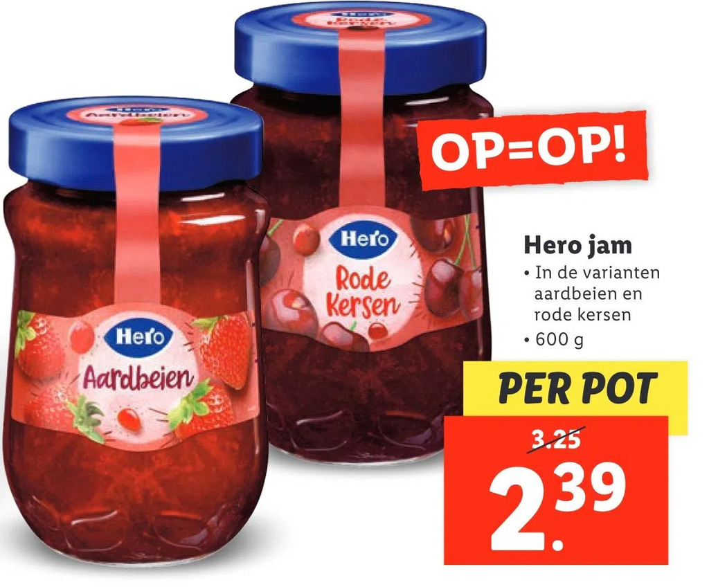 Hero jam aanbieding bij Lidl