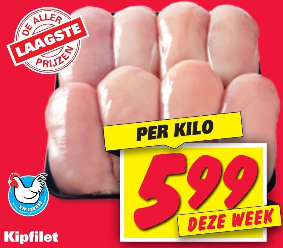Kipfilet 1kg aanbieding bij Nettorama