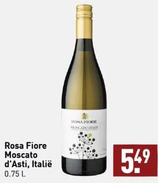 Rosa fiore moscato d'asti, italië aanbieding bij ALDI