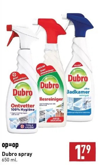Dubro spray aanbieding bij ALDI
