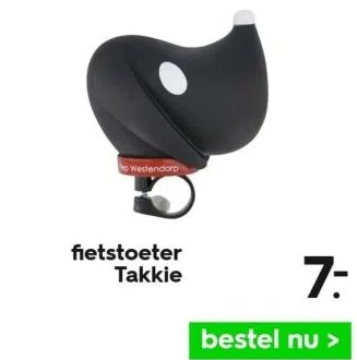 Fietstoeter takkie aanbieding bij HEMA