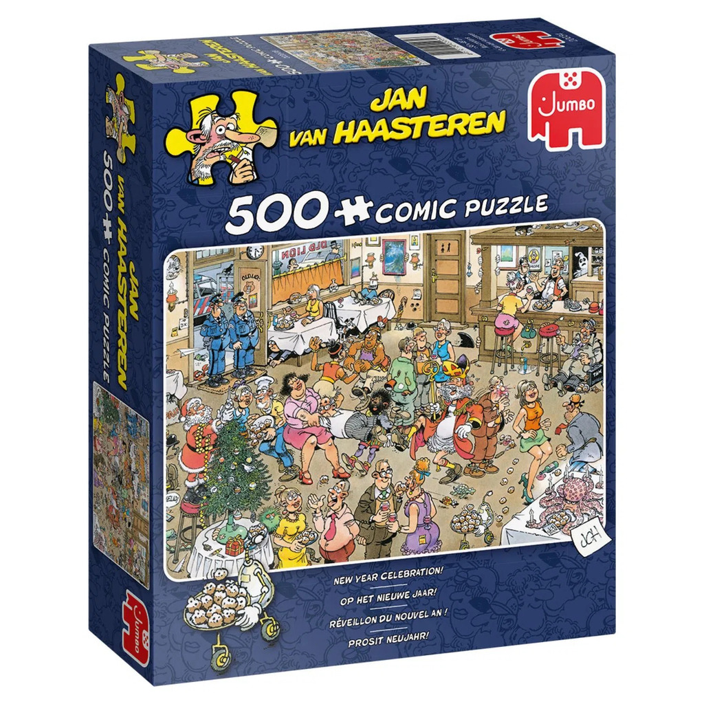 Jan van haasteren puzzel op het nieuwe jaar 500 stukjes aanbieding bij Top1Toys