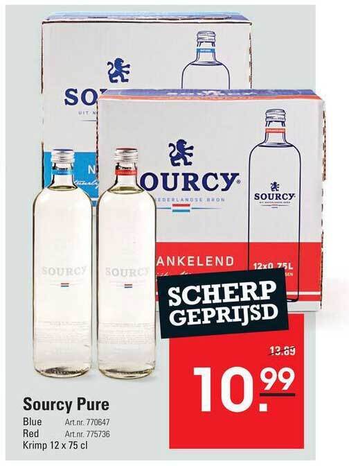 Sourcy pure aanbieding bij Sligro