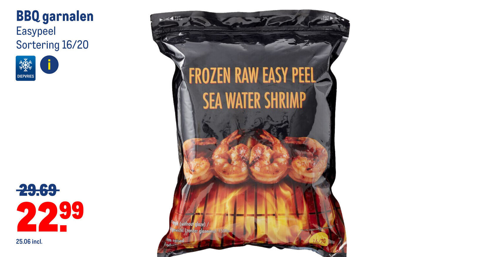 BBQ garnalen aanbieding bij Makro