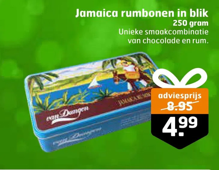 Jamaica rumbonen in blik aanbieding bij Trekpleister
