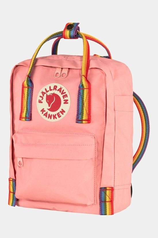 Fjällräven kånken rainbow mini rugzak roze aanbieding bij Bever