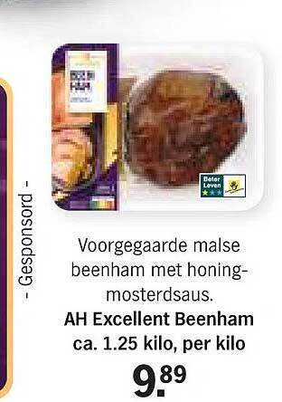 Ah excellent beenham ca. 1.25 kilo aanbieding bij Albert Heijn