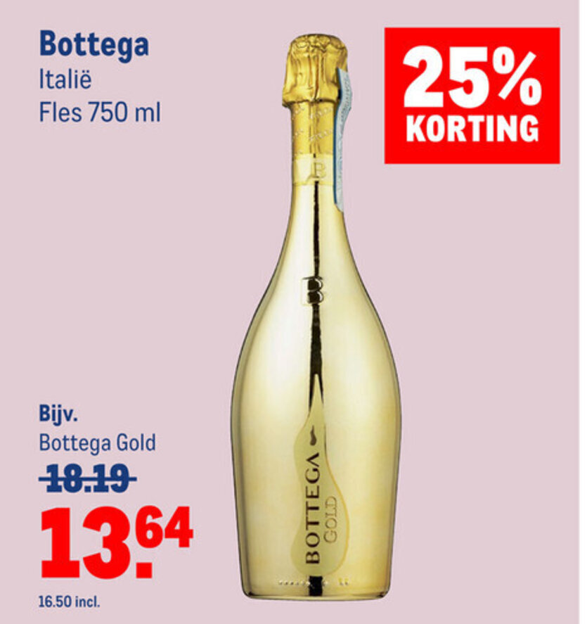 Bottega fles 750 ml aanbieding bij Makro Bottega fles 750 ml aanbieding bij Makro
