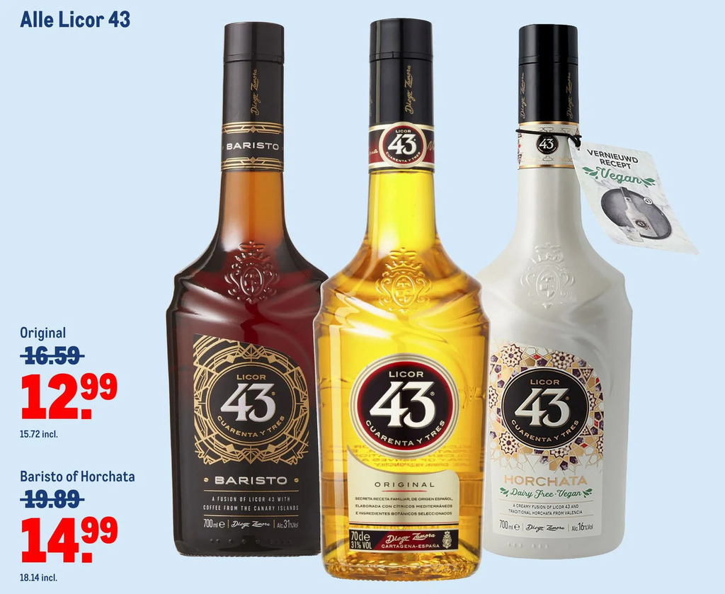 Alle licor 43 aanbieding bij Makro