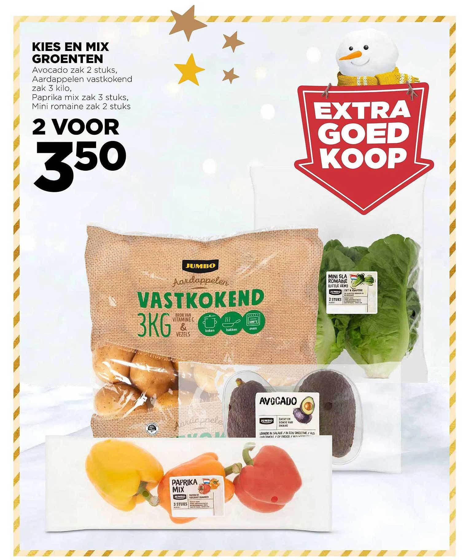 Kies en mix groenten aanbieding bij Jumbo