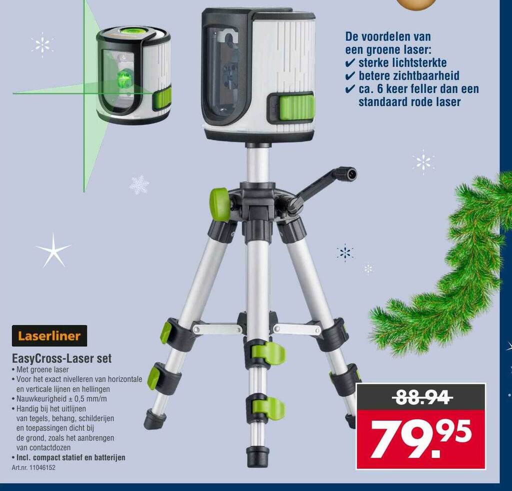Laserliner easycross-laser set aanbieding bij Enorm