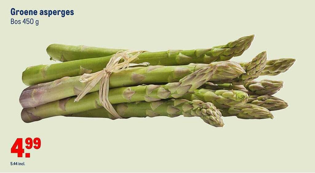 Groene asperges aanbieding bij Makro