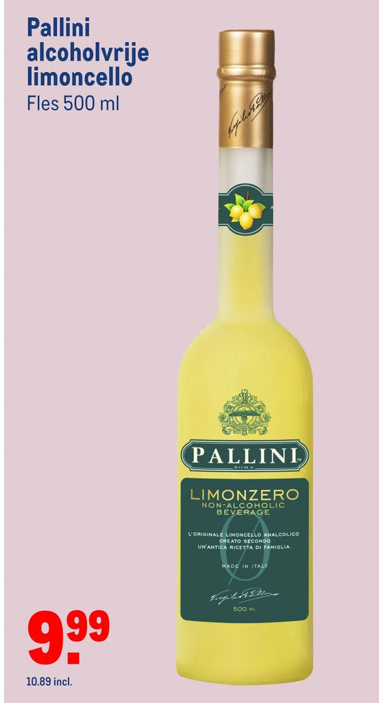 Pallini alcoholvrije limoncello aanbieding bij Makro