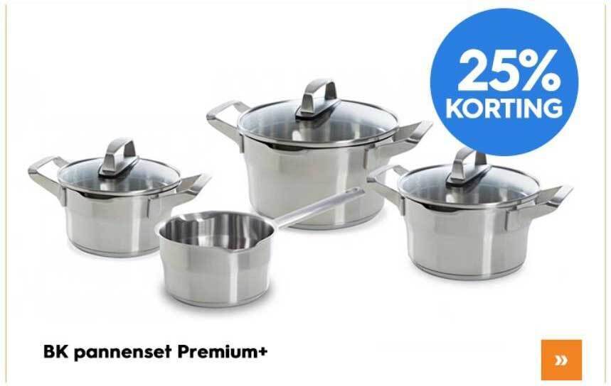 Bk pannenset premium+ aanbieding bij Blokker