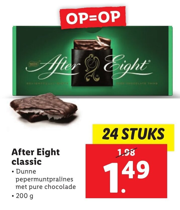 After eight classic 200g 24 stuks aanbieding bij Lidl