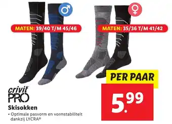Crivit pro skisokken aanbieding bij Lidl