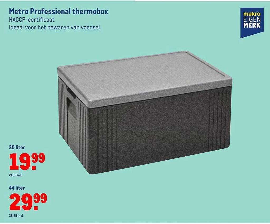 Metro professional thermobox aanbieding bij Makro