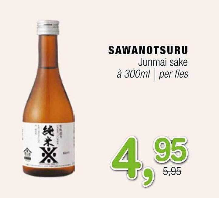 Sawanotsuru junmai sake aanbieding bij Amazing Oriëntal