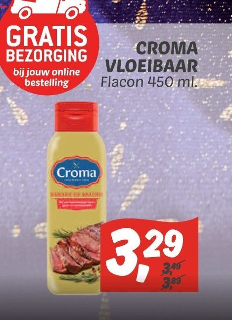 Croma vloeibaar 450 ml aanbieding bij Dekamarkt