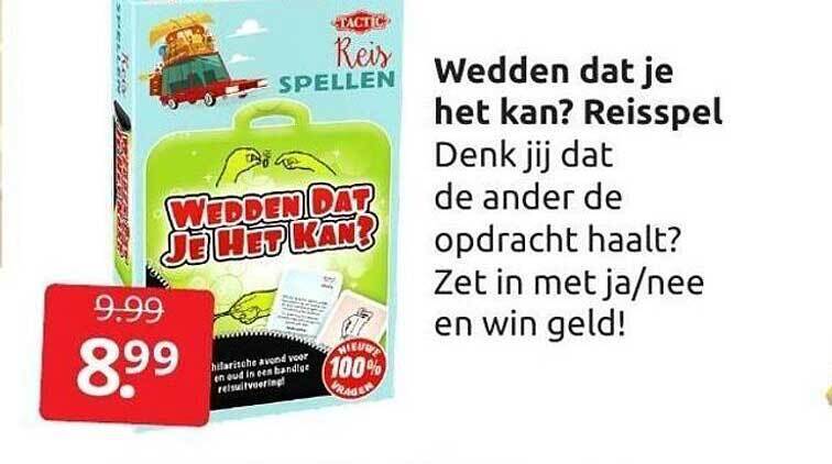 Wedden dat je het kan? reisspel aanbieding bij Boekenvoordeel