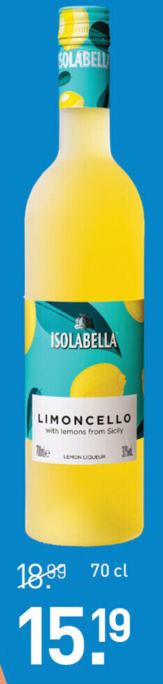 Isolabella Limoncello 700ml aanbieding bij Gall & Gall
