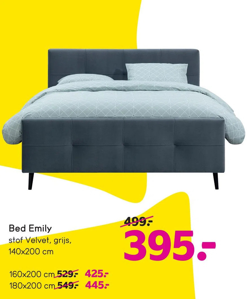 Bed emily aanbieding bij Leen Bakker