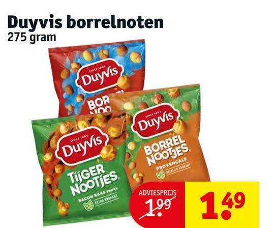 Duyvis borrelnoten aanbieding bij Kruidvat