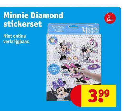 Minnie diamond stickerset aanbieding bij Kruidvat