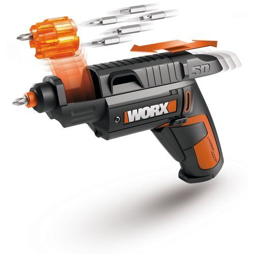 Worx accu schroefmachine wx254.4 4v (1 accu) aanbieding bij Praxis