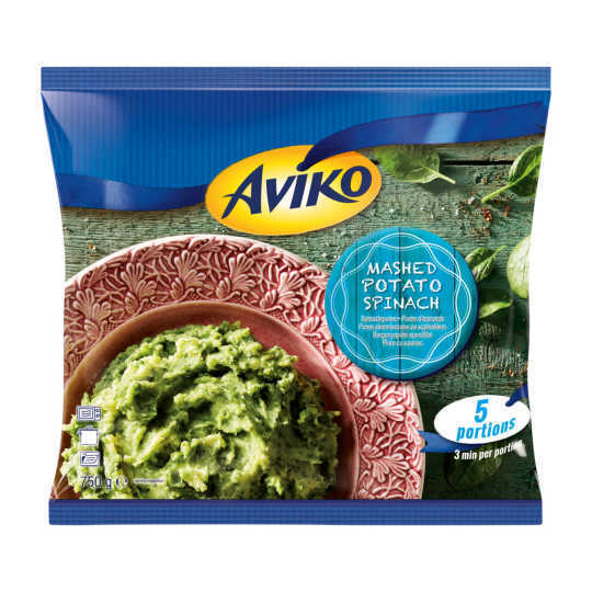 Aviko mashed potato aardappelpuree spinazie aanbieding bij Coop