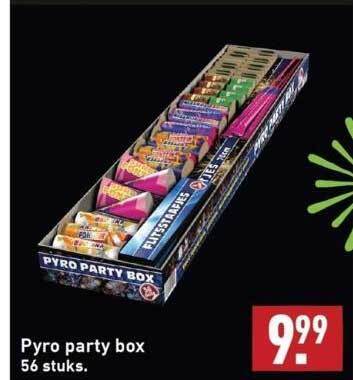 Pyro party box 56 stuks aanbieding bij ALDI