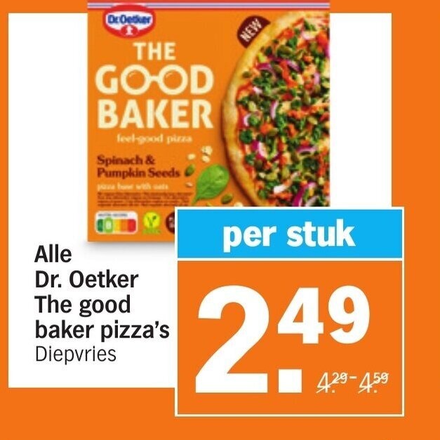Alle Dr. Oetker The good baker pizza's aanbieding bij Albert Heijn