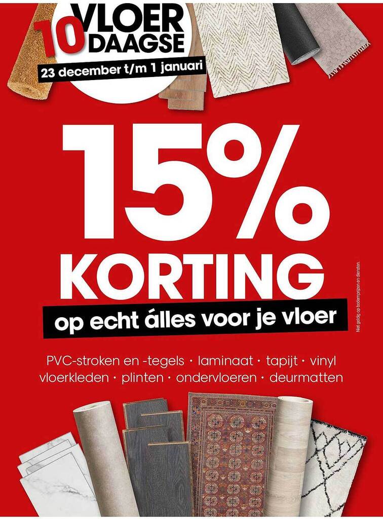 Pvc-stroken en -tegels, laminaat, tapijt, vinyl vloerkleden, plinten ...