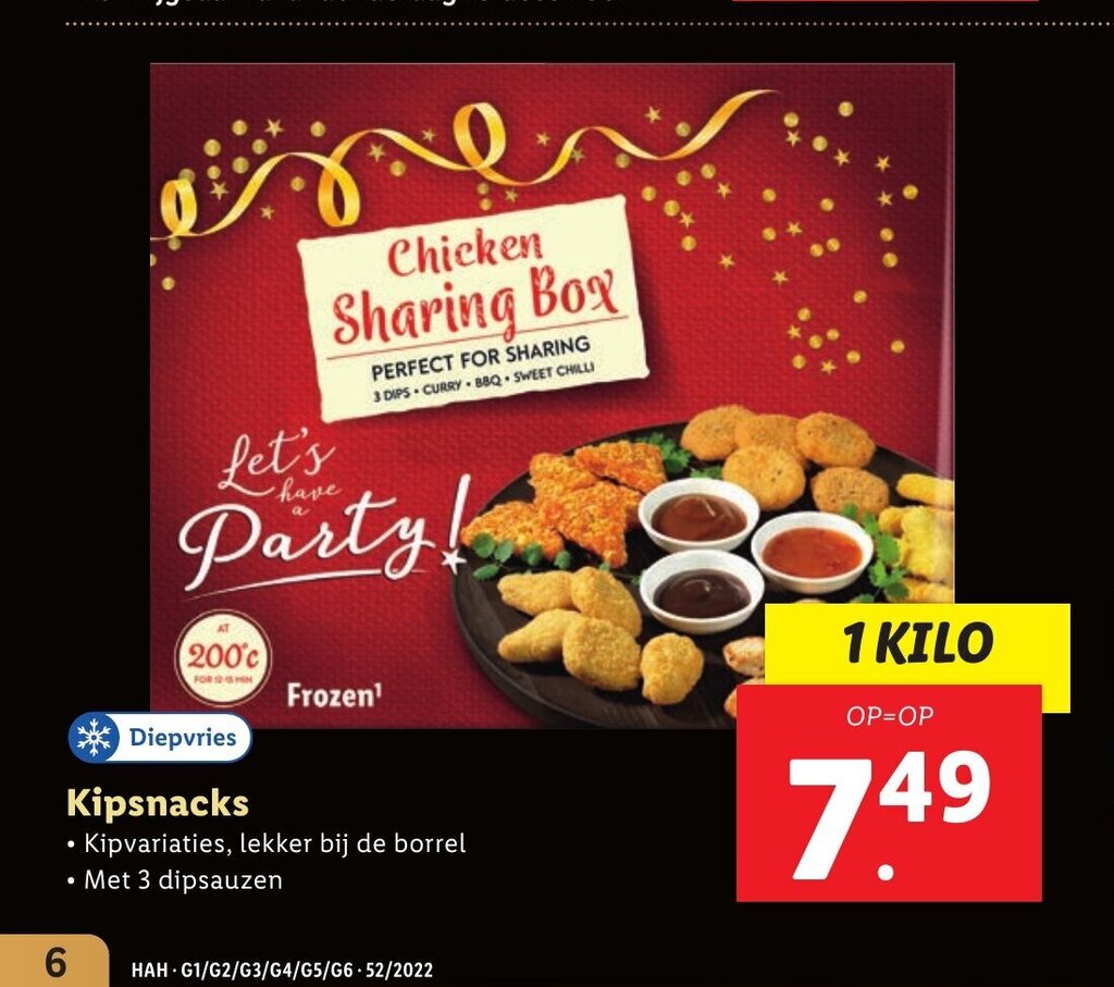 Kipsnacks 1 kilo aanbieding bij Lidl