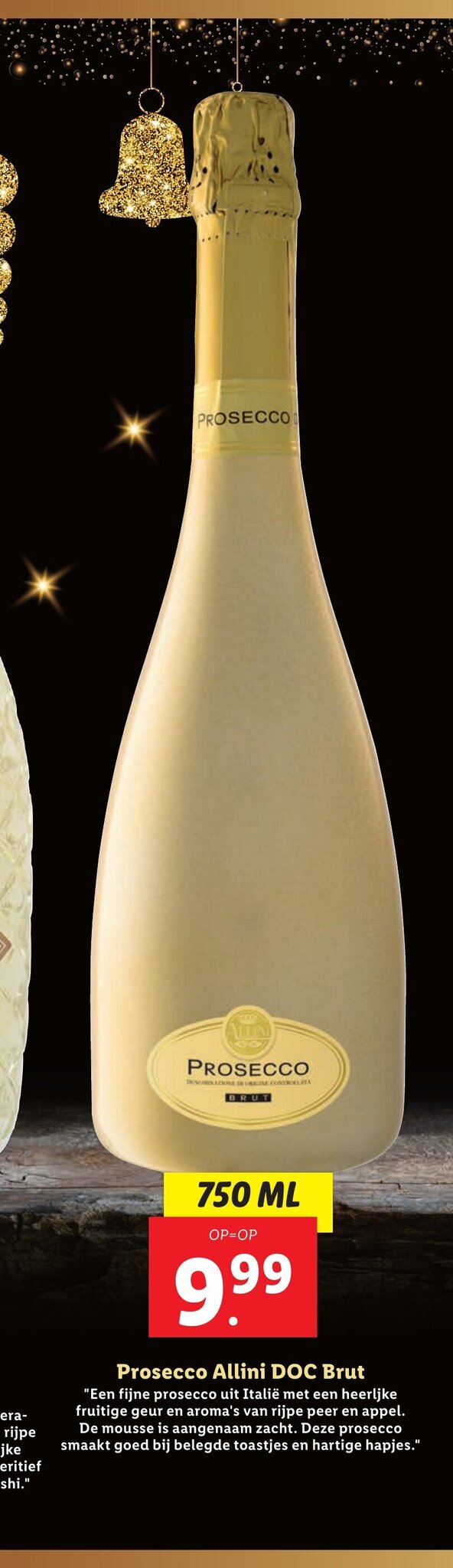 Prosecco Allini DOC Brut 750 ml aanbieding bij Lidl