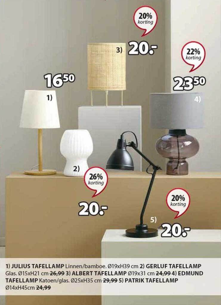 Julius tafellamp, gerluf tafellamp, albert tafellamp, edmund tafellamp ...