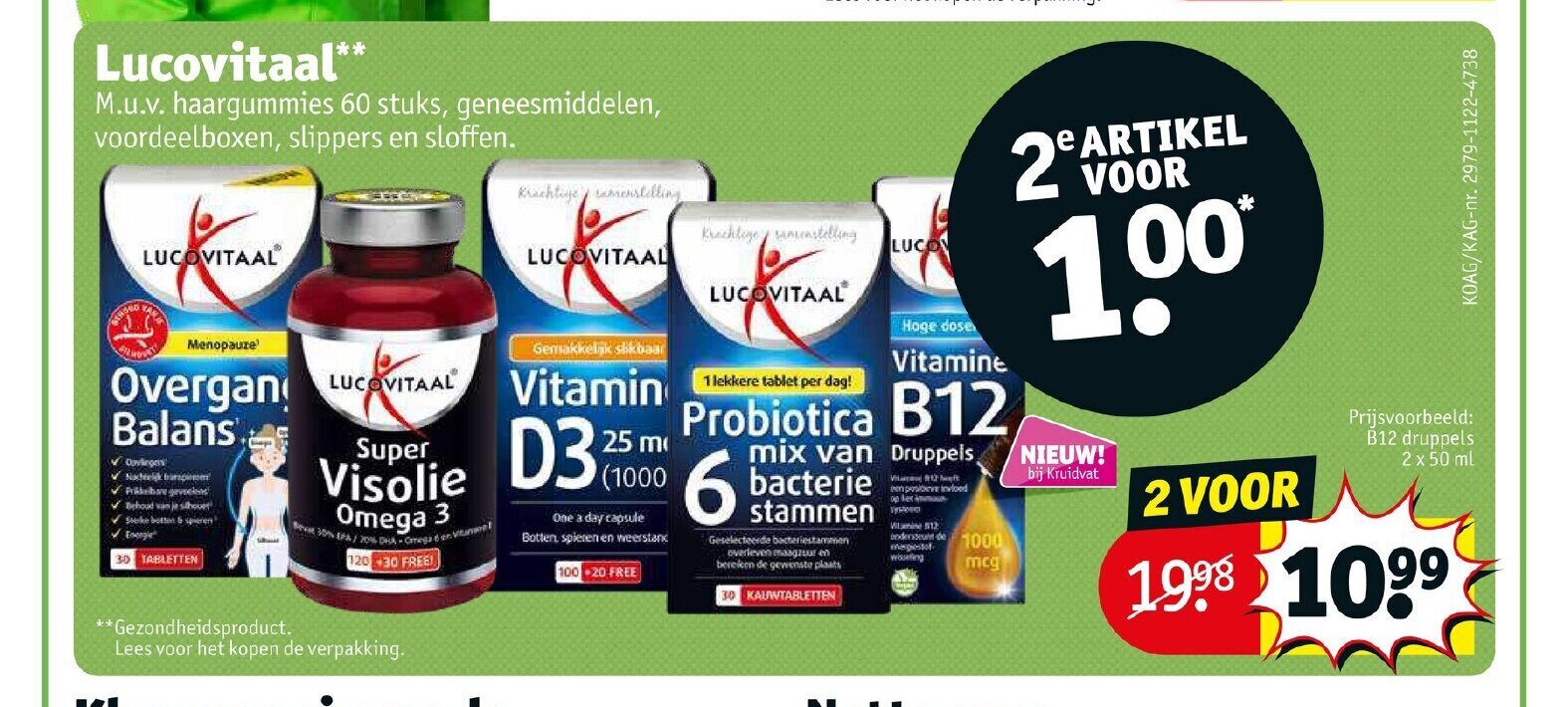 Lucovitaal B12 drupples 2 x 50 ml aanbieding bij Kruidvat