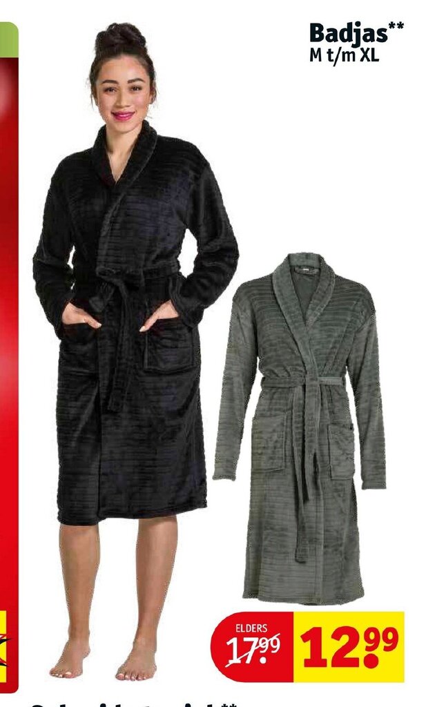 Badjas M t/m XL aanbieding bij Kruidvat