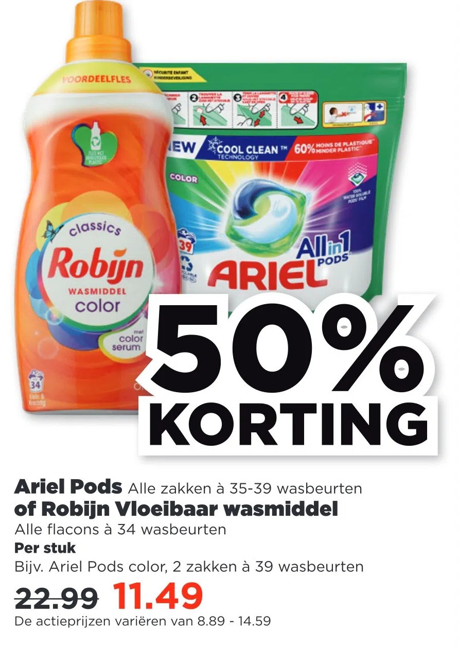 Ariel pods aanbieding bij PLUS