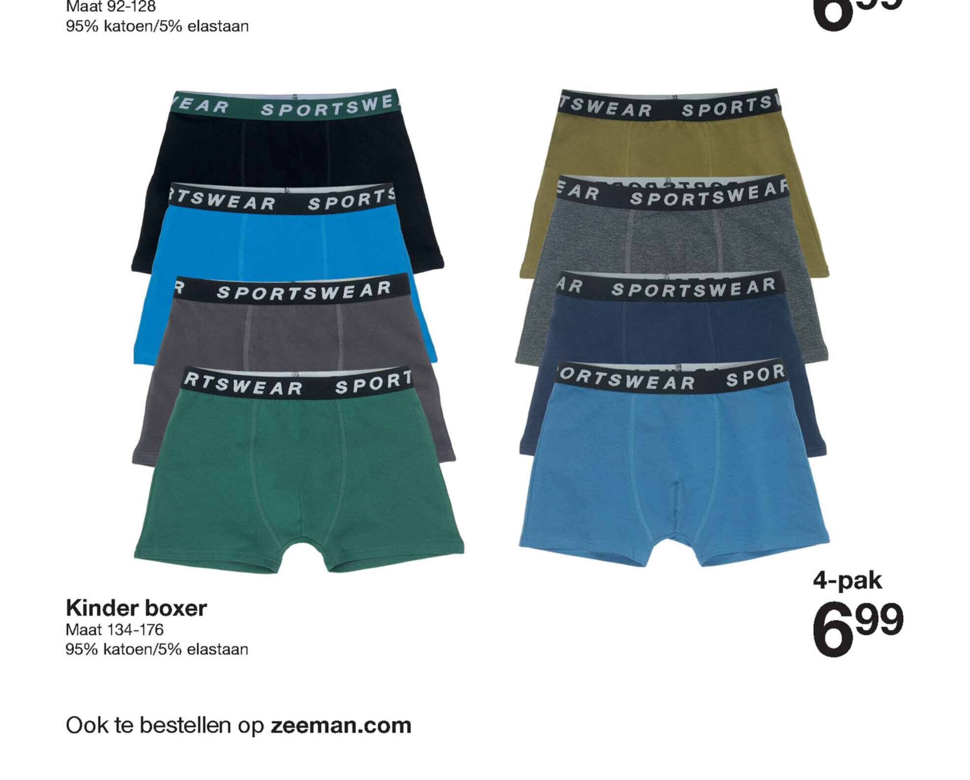 Kinder boxer 4-pak aanbieding bij Zeeman