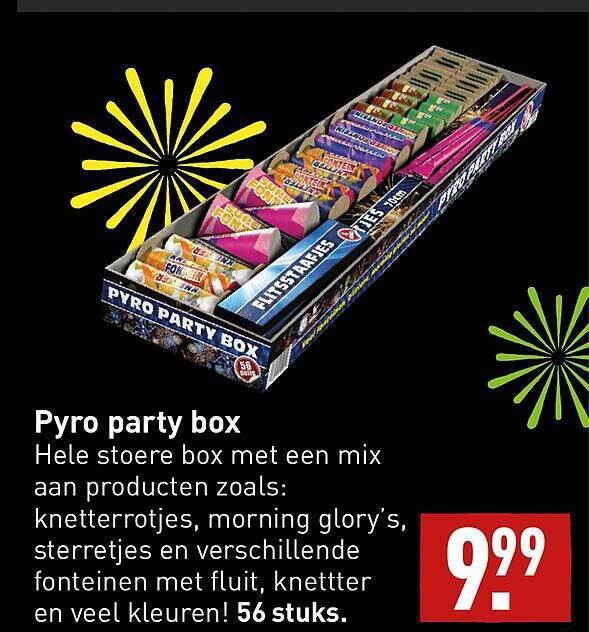 Pyro party box aanbieding bij ALDI