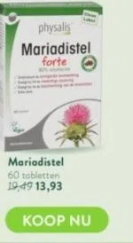 Mariadistel 60 tabletten aanbieding bij Holland & Barrett