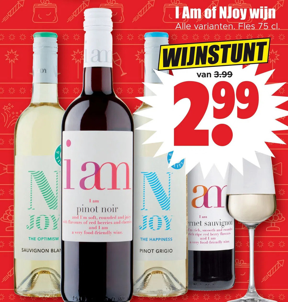 I am of njoy wijn aanbieding bij Dirk