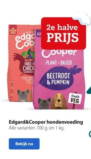 Edgard&cooper hondenvoeding alle varianten 700 g. en 1 kg. aanbieding ...