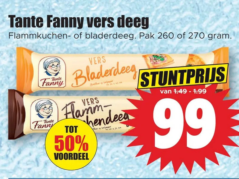 Tante fanny vers deeg aanbieding bij Dirk