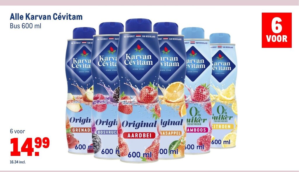 Alle Karvan Cevitam 600 ml aanbieding bij Makro