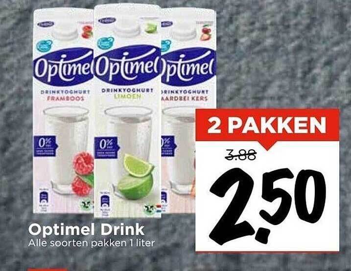Optimel drink aanbieding bij Vomar Voordeelmarkt