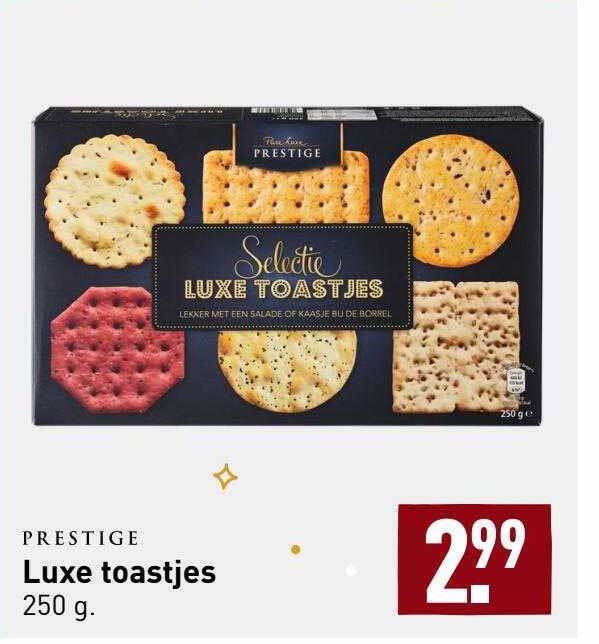 Prestige luxe toastjes aanbieding bij ALDI