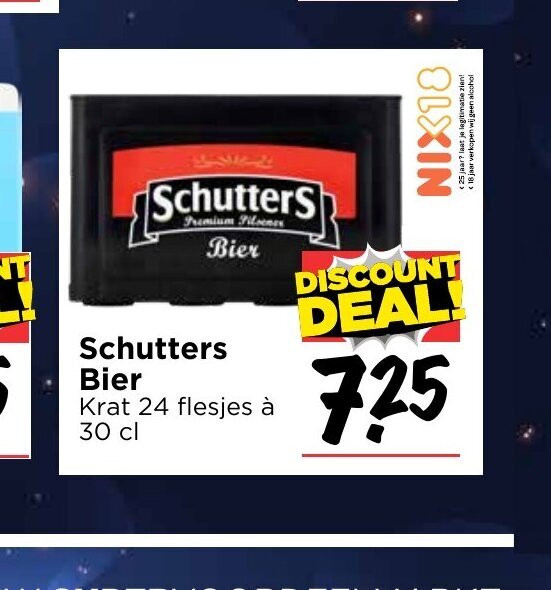 Schutters Bier krat 24 flesjes a 30 cl aanbieding bij Vomar Voordeelmarkt