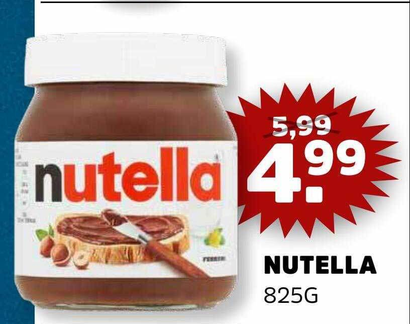 Nutella 825g aanbieding bij Sahan Supermarkten